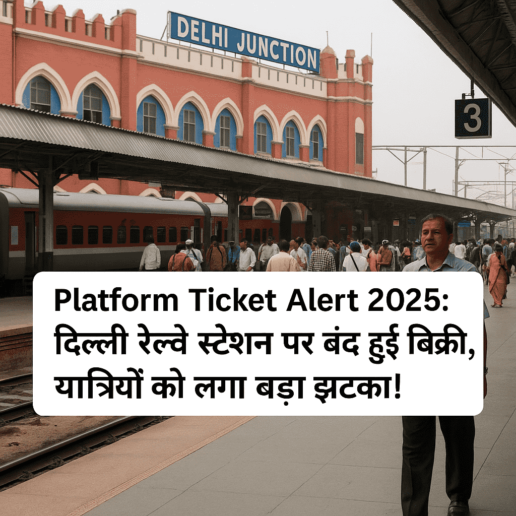 Platform Ticket Alert 2025: दिल्ली स्टेशन पर रोक क्यों?