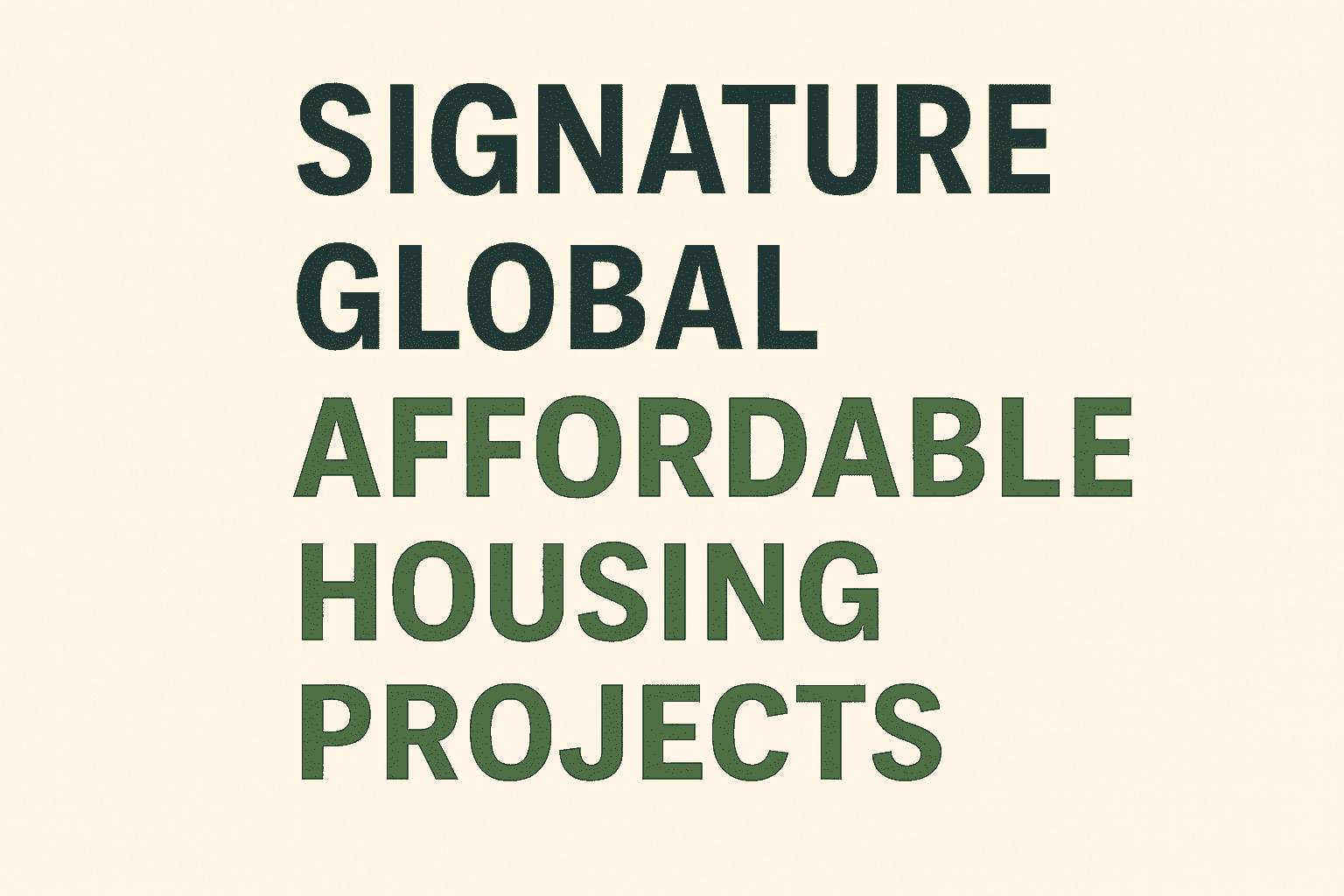 Signature Global Affordable Housing Projects in Gurgaon 2025